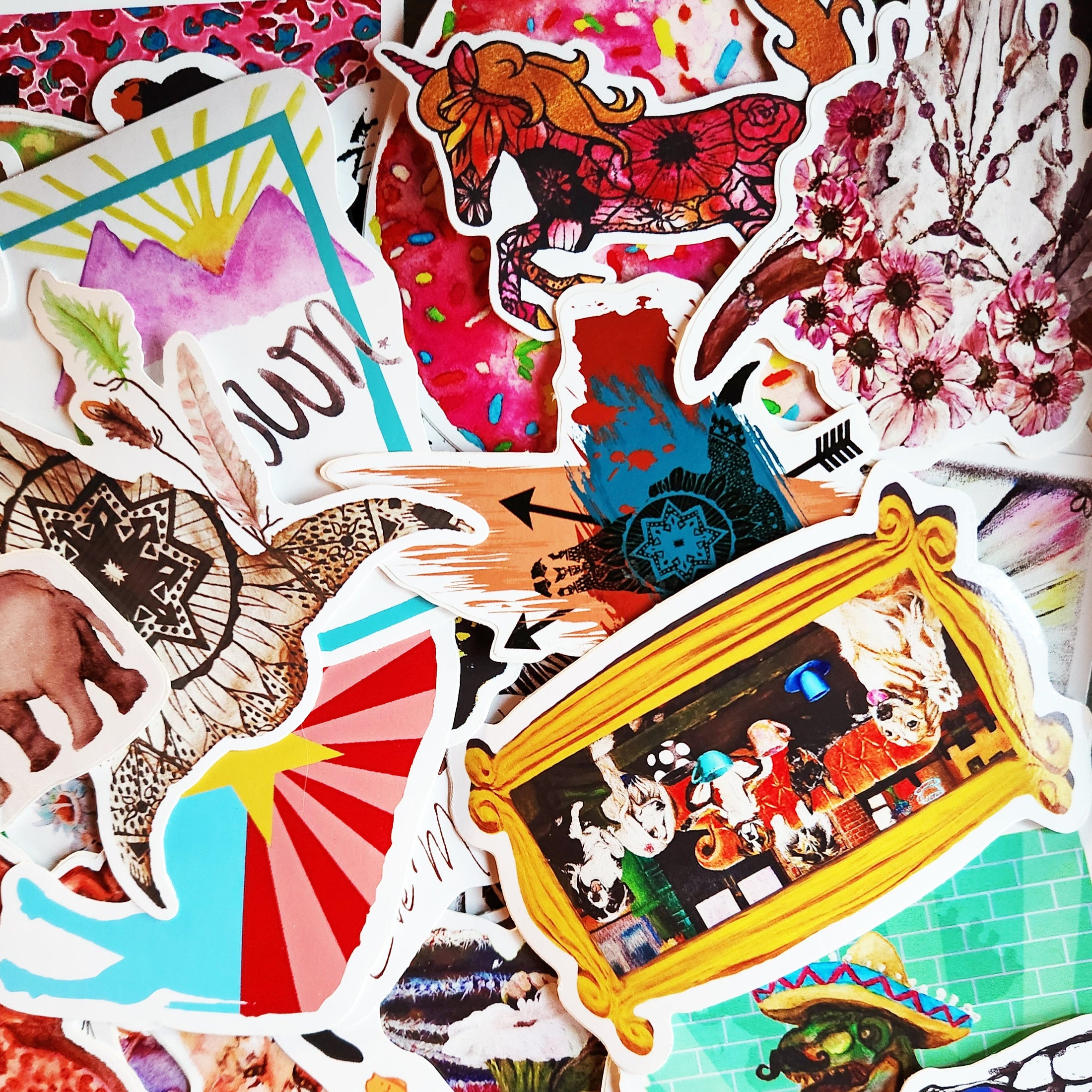 Vinyl Sticker/Decal - "Tatted Unicorn" – Buffalo Gals Co.