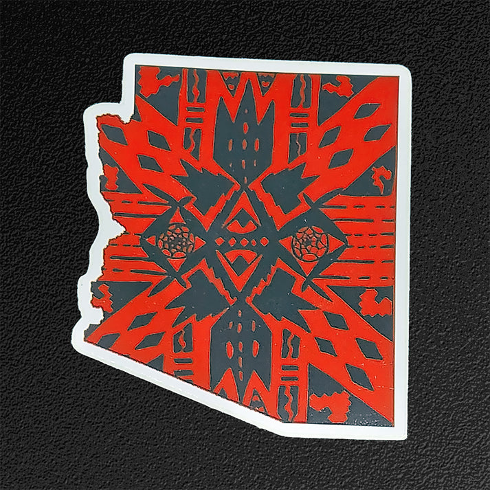 "Aztec AZ (Rust)" Vinyl Sticker/Decal – Buffalo Gals Co.