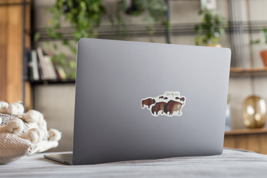 "I Love My Herd" Vinyl Sticker/Decal – Buffalo Gals Co.