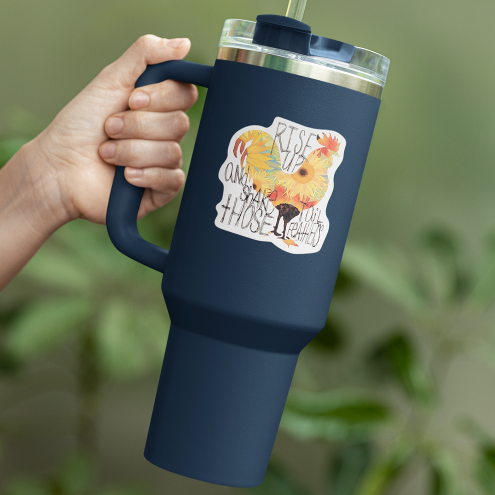 Vinyl Sticker/Decal - "Rise and Shake" – Buffalo Gals Co.