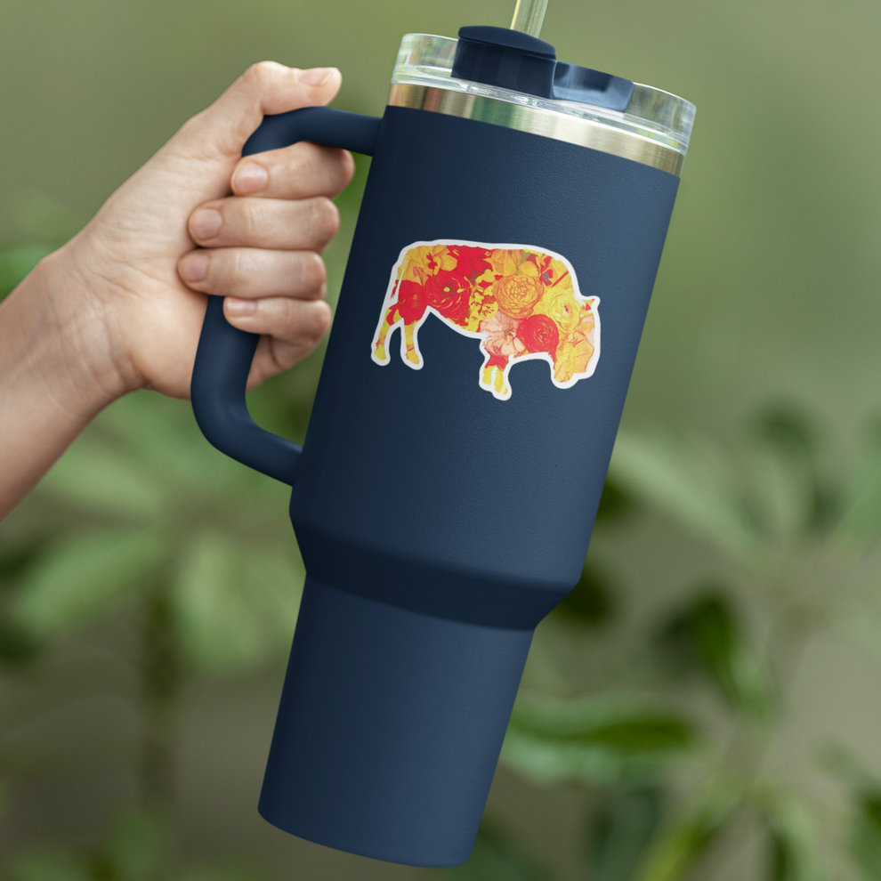 Vinyl Sticker/Decal - "Sunset Poppy" – Buffalo Gals Co.