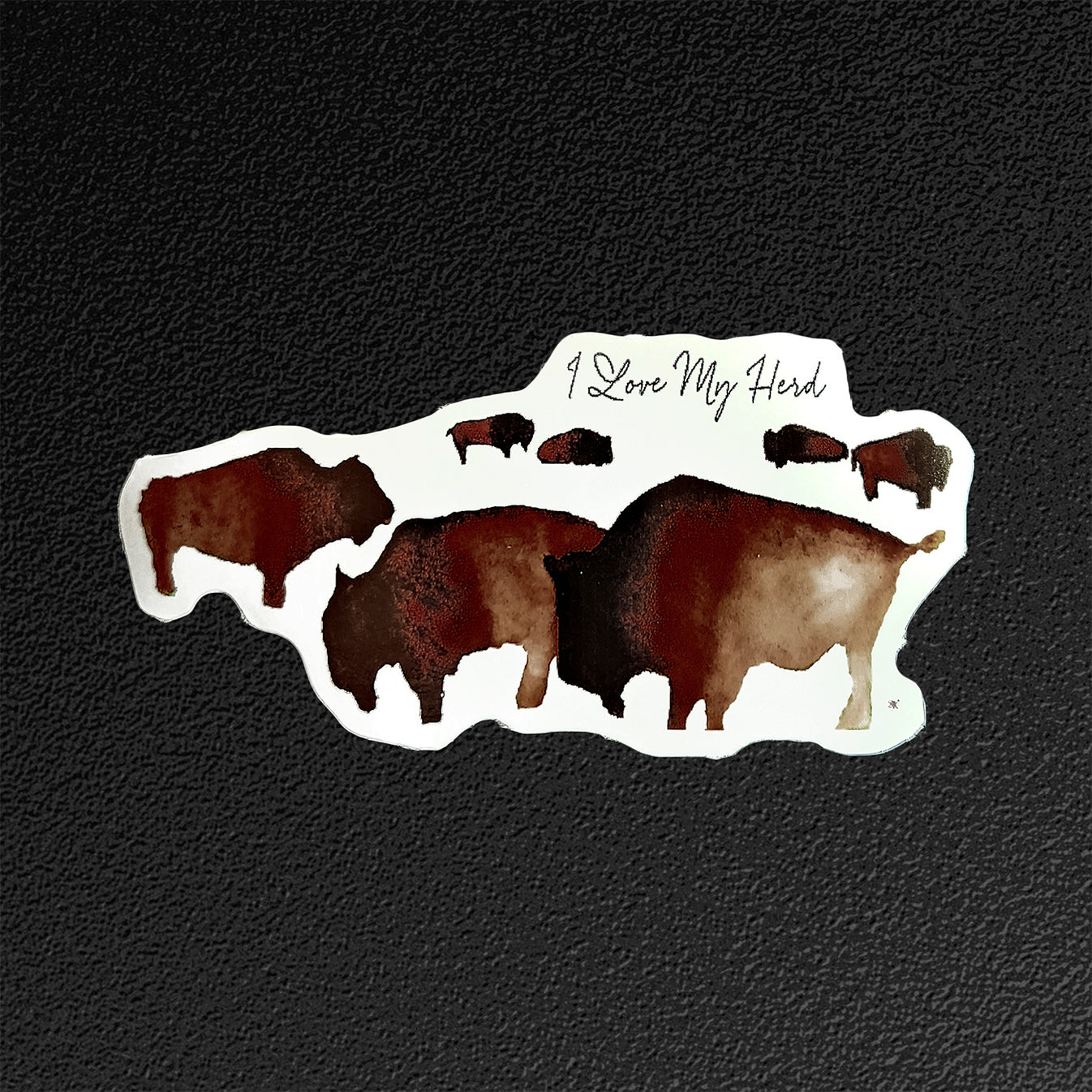 "I Love My Herd" Vinyl Sticker/Decal – Buffalo Gals Co.